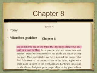 Life of pi part 1 ch. analysis | PPT