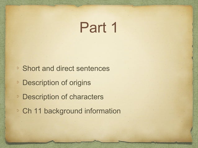 Life of pi part 1 ch. analysis | PPT