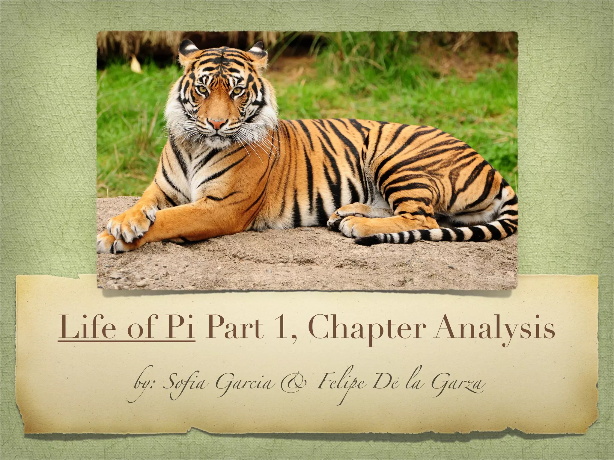 Life of pi part 1 ch. analysis | PDF