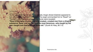LIFE OF PROPHET MUHAMMAD AT THE AGE OF 40.pptx