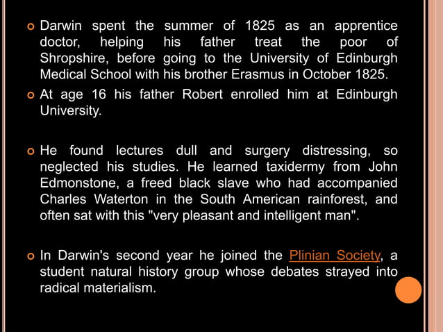 Life of charles darwin | PPTX | Geology | Science