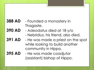 Life of St. Augustine of Hippo | PPTX