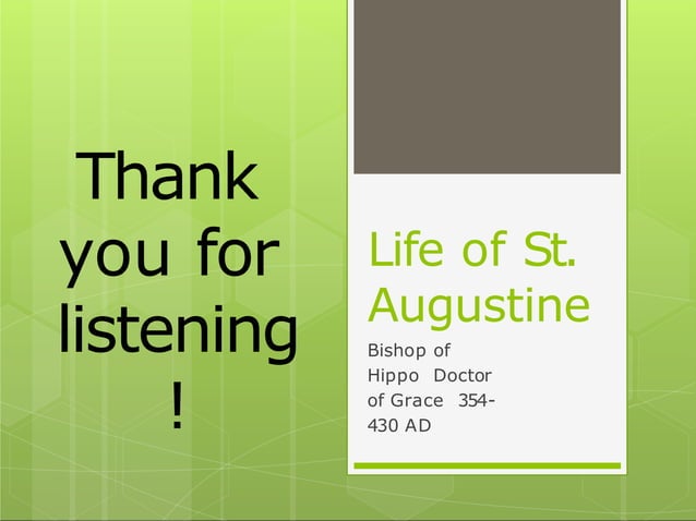 The life of St Augustine.................. | PPT