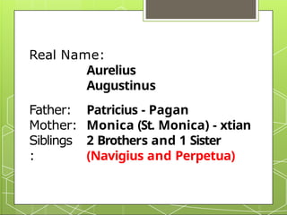 The life of St Augustine.................. | PPT