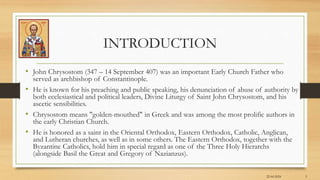 Life of St John Chrysostom MOSC OSSAE OKR | PPTX