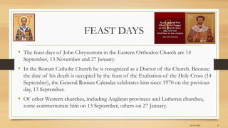 Life of St John Chrysostom MOSC OSSAE OKR | PPTX