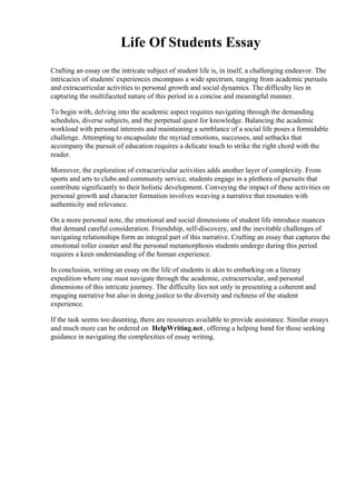 Life Of Students Essay.pdf