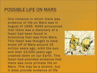 Life On Mars | PPT