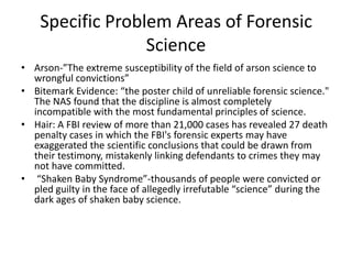 Litigating Flawed Forensic Science at Every Stage | PPTX | Law