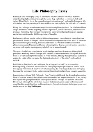 Life Philosophy Essay.pdf