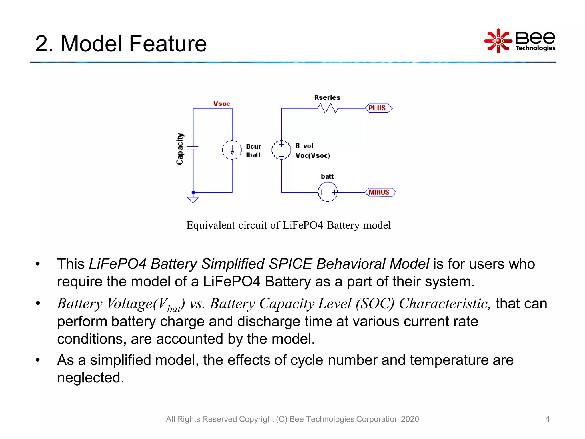 LiFePO4 Battery Simplified SPICE Behavioral Model(LTspice Version) | PDF