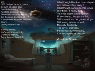 Life poems project | PPTX