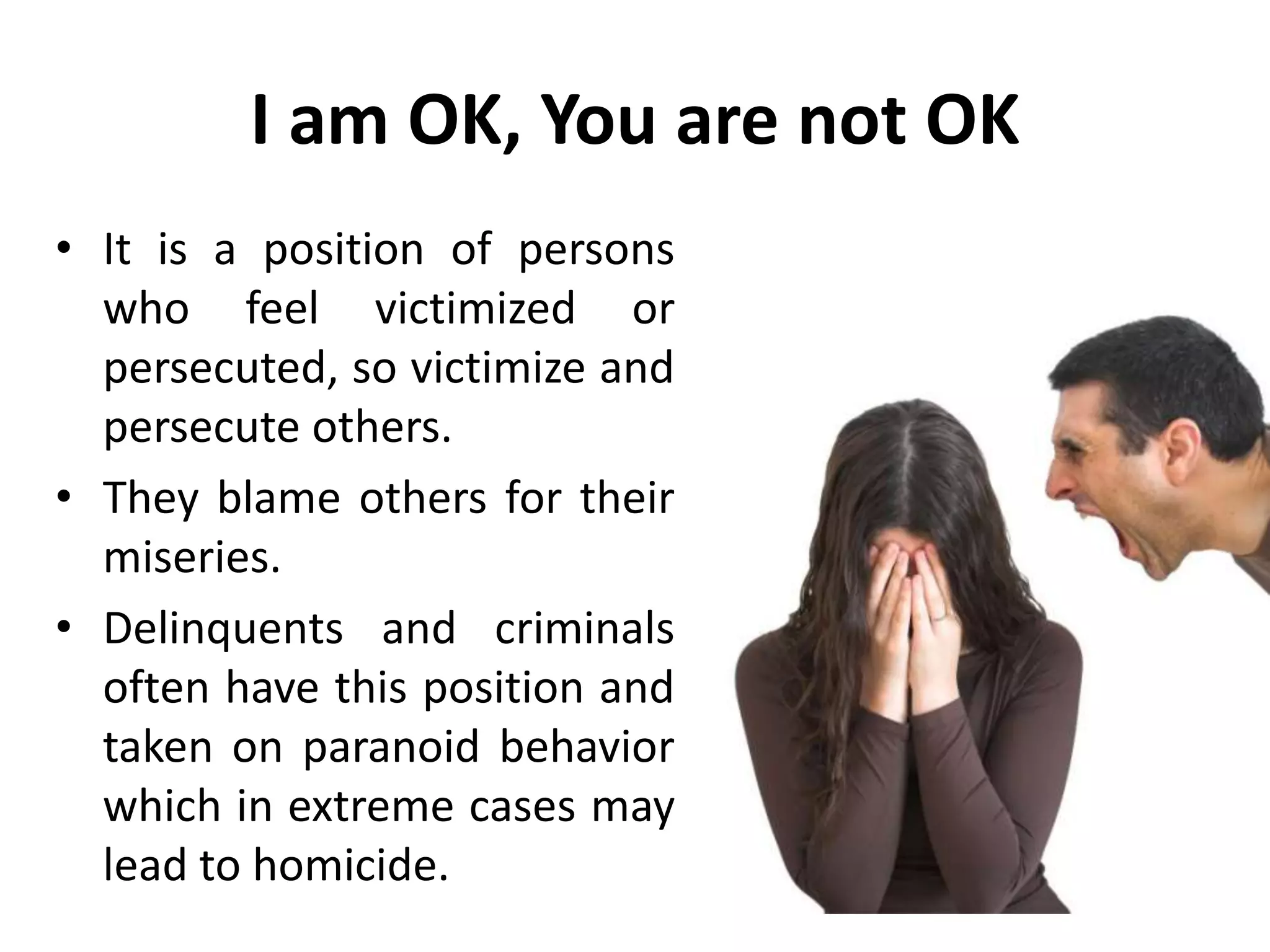 Life position - Transactional Analysis | PPTX