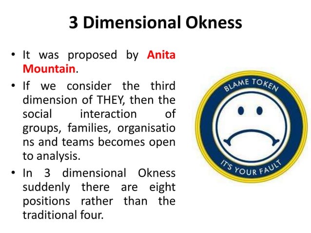 Life position - Transactional Analysis | PPTX | Mental Health ...
