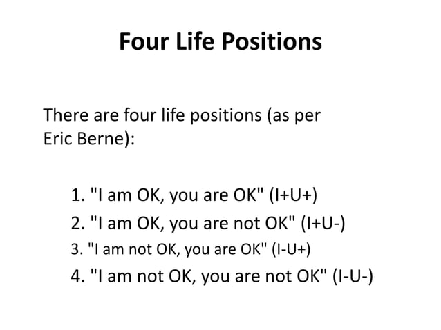 Life positions | PPT