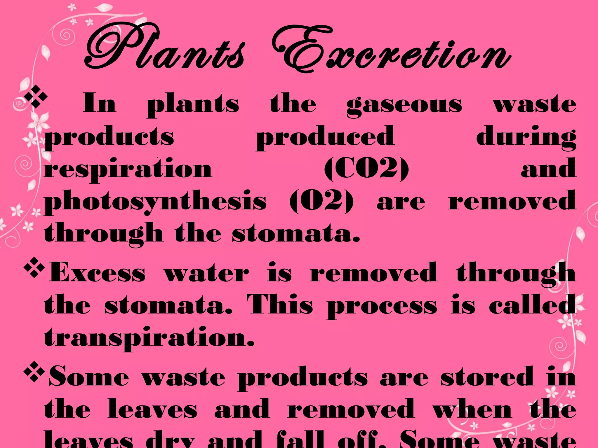 Life process excretion | PPT