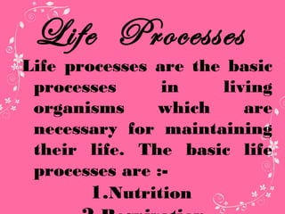 Life process excretion | PPT