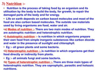 life process biology covers nutrition, .pptx