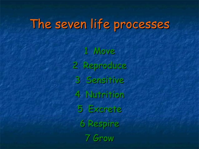 Lifeprocesses | PPT