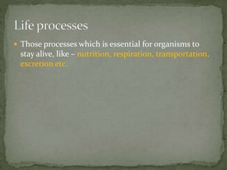 Life processes,, part 1 | PPTX