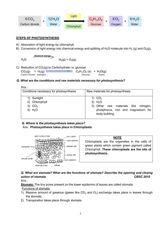 Life processes | PDF