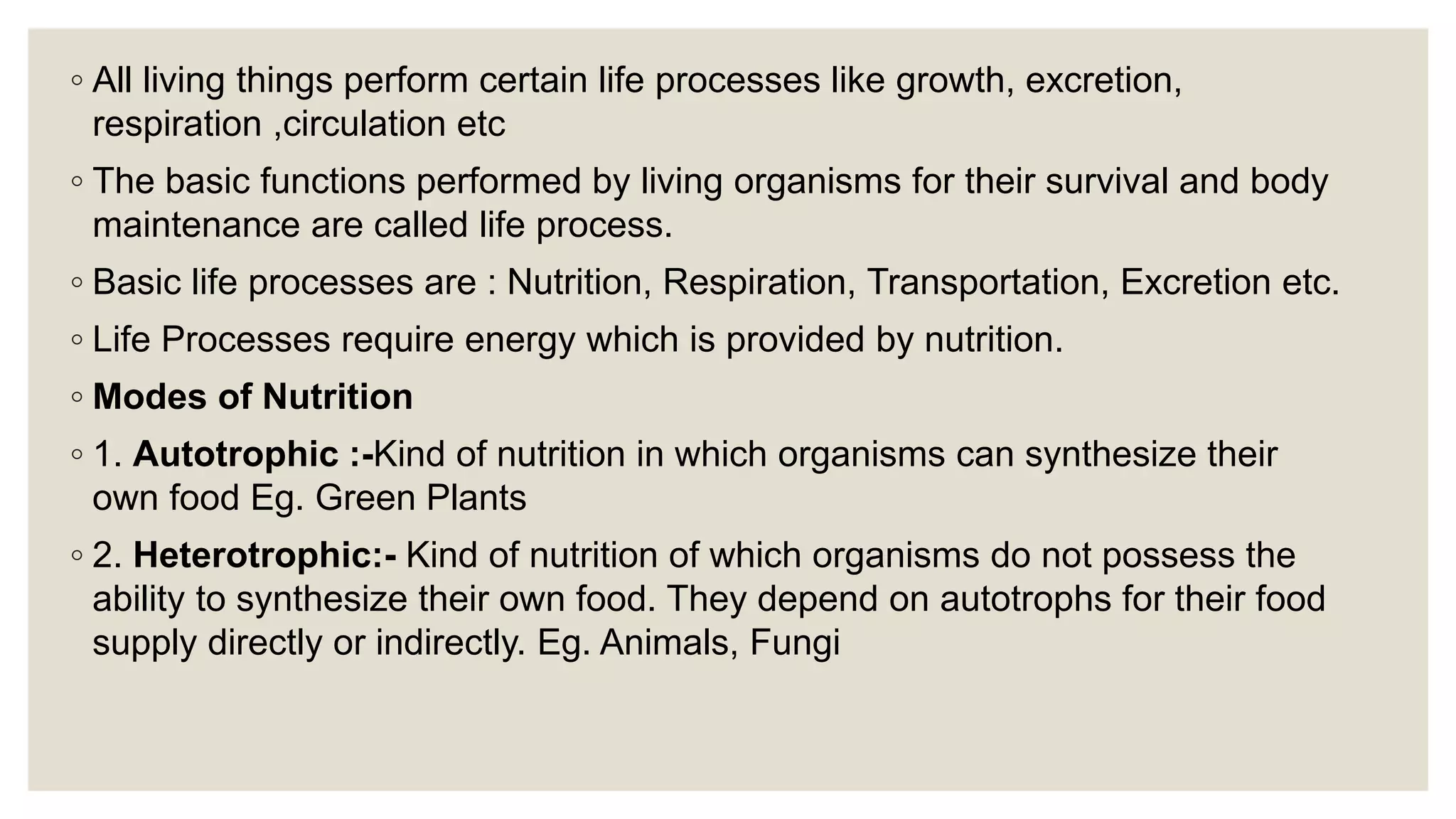 Life processes | PPTX