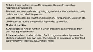 Life processes | PPT