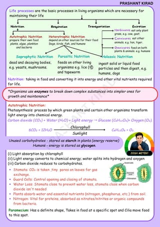 Life Processes - Short Notes (Prashant Kirad).pdf