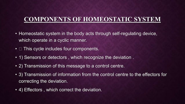 Life processes and homeostatic mechanism | PPTX