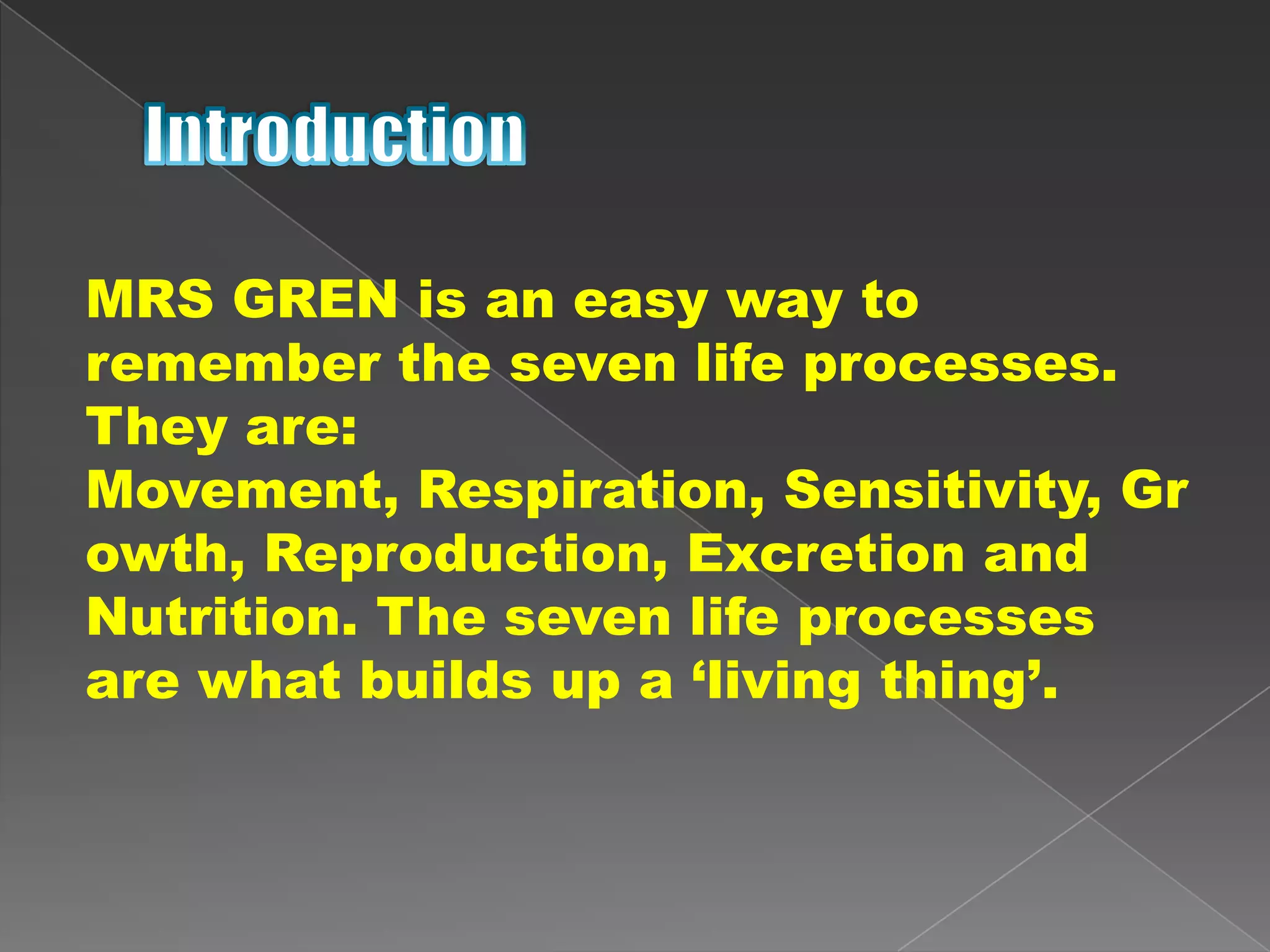 Life processes information report ewan | PPTX