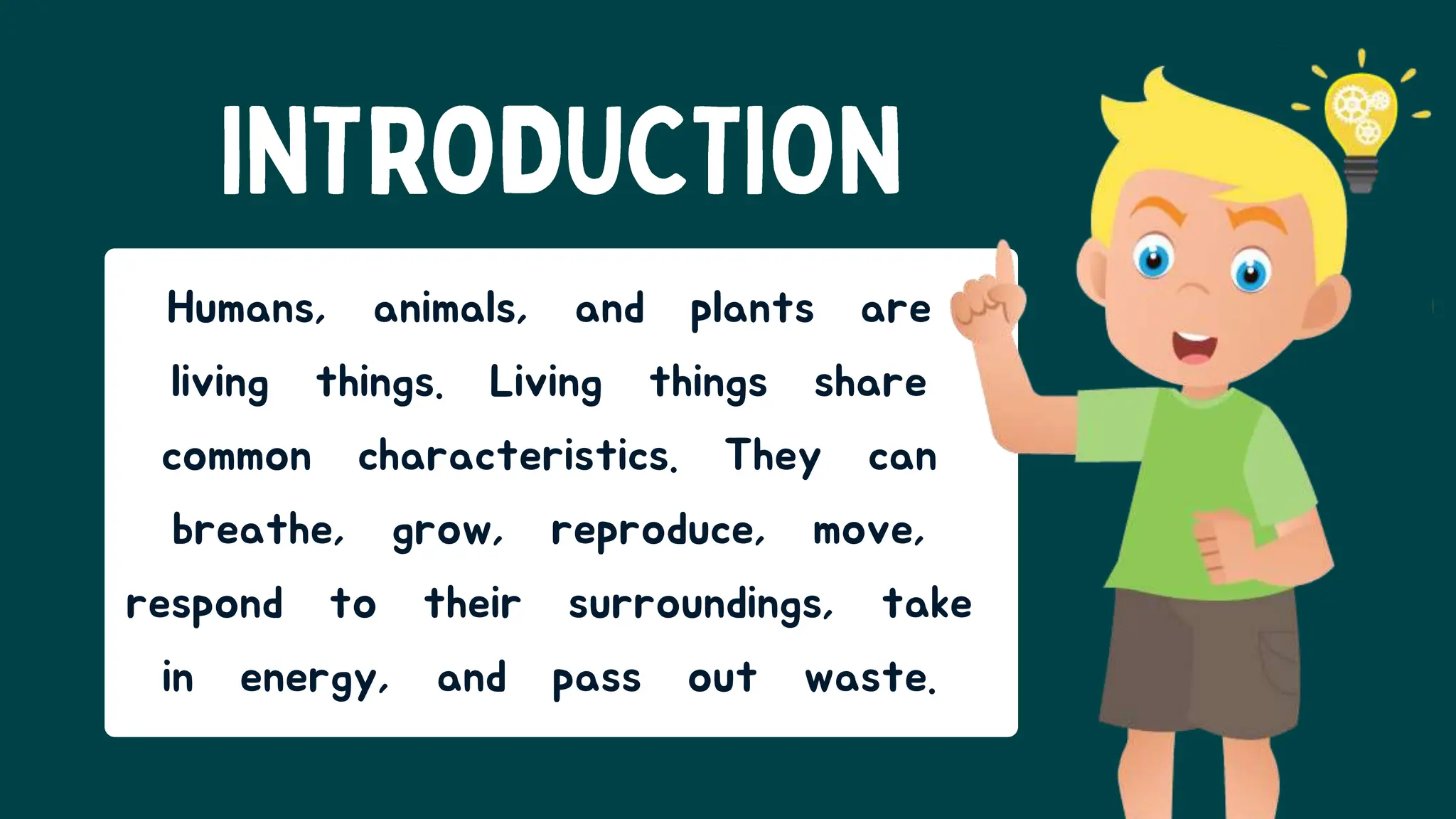 Life Processes in Living Things: Human, Plants, and Animals | PPT