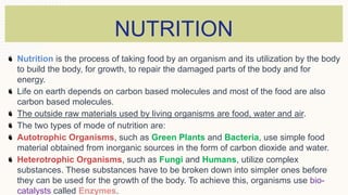 Life processes "Part 1" " Class 10" | PPTX