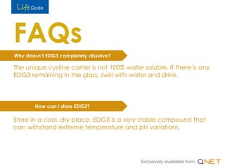 Protect Your Cells with LifeQode EDG3 | PPTX