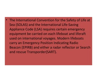 Liferafts versus lifeboats | PPT