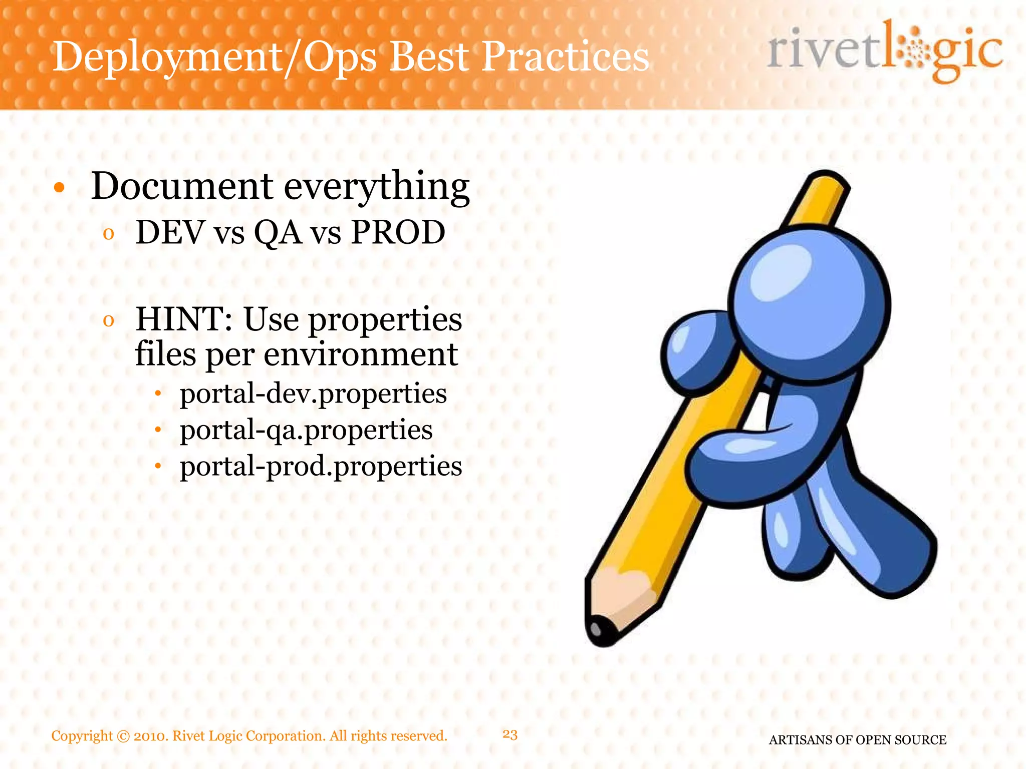 Liferay Developer Best Practices for a Successful Deployment | PPT