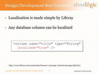 Liferay Developer Best Practices for a Successful Deployment | PPT | Internet | Computing