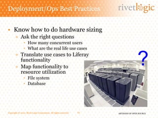 Liferay Developer Best Practices for a Successful Deployment | PPT | Internet | Computing