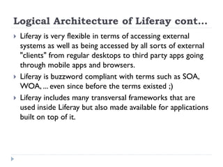 Liferay architecture By Navin Agarwal | PDF