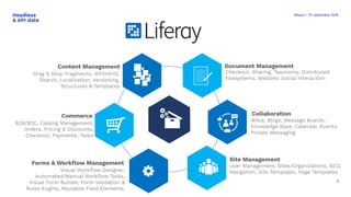 Experience API: il caso del CMS Headless Liferay di Rafael Lluis | PDF ...