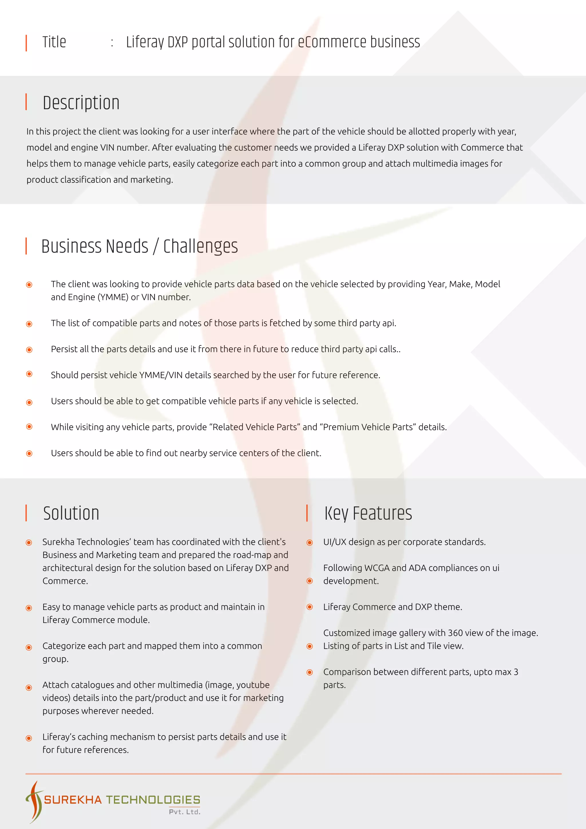 Liferay DXP Portal Solution for E-Commerce Business | PDF