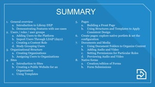 Liferay DXP Training | PPTX