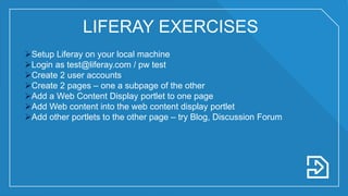 Liferay DXP Training | PPTX | Web Development | Internet