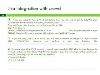 Liferay Jira & Crowd Integration | PPT