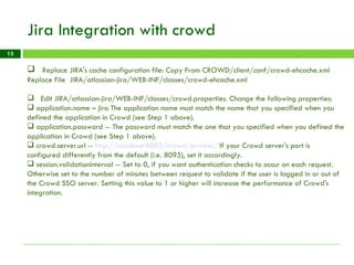 Liferay Jira & Crowd Integration | PPT