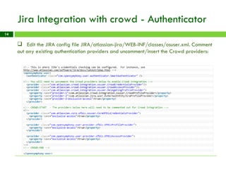 Liferay Jira & Crowd Integration | PPT