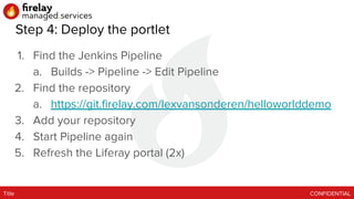 Liferay OpenShift services devcon workshop | PDF