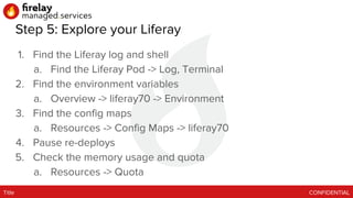 Liferay OpenShift services devcon workshop | PDF