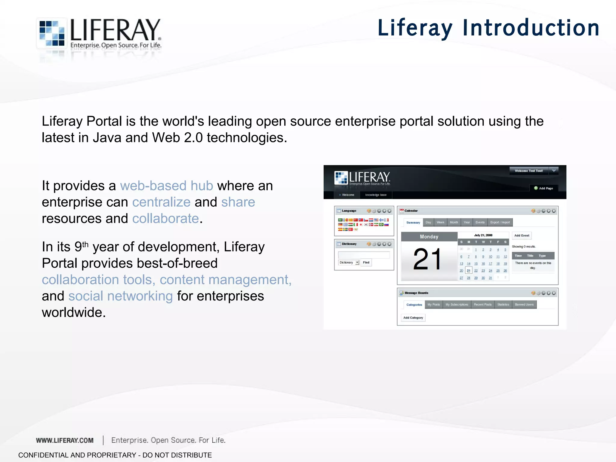 Liferay overview | PPT