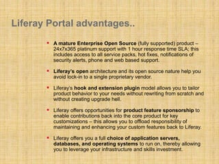 Liferay portal advantages | PPTX