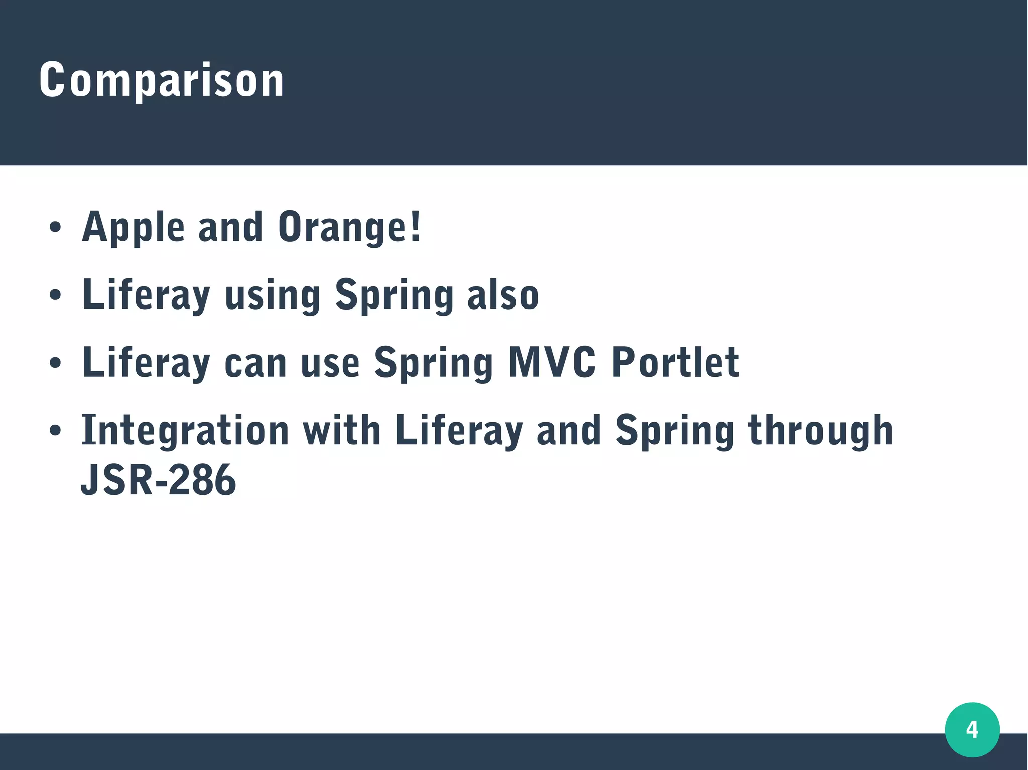 Liferay vs Spring | ODP